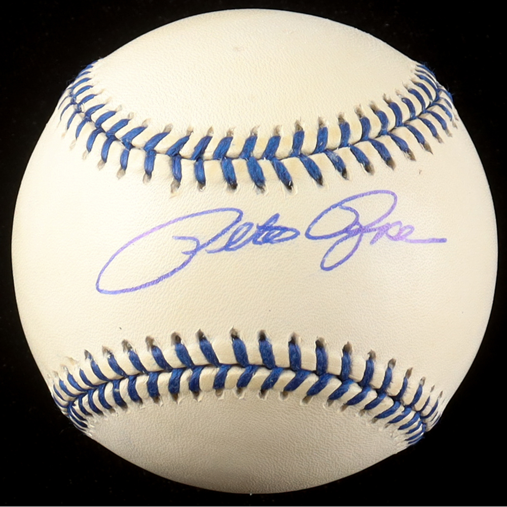 Pete Rose Signed OAL Joe DiMaggio Commemorative Logo Baseball (PSA ...