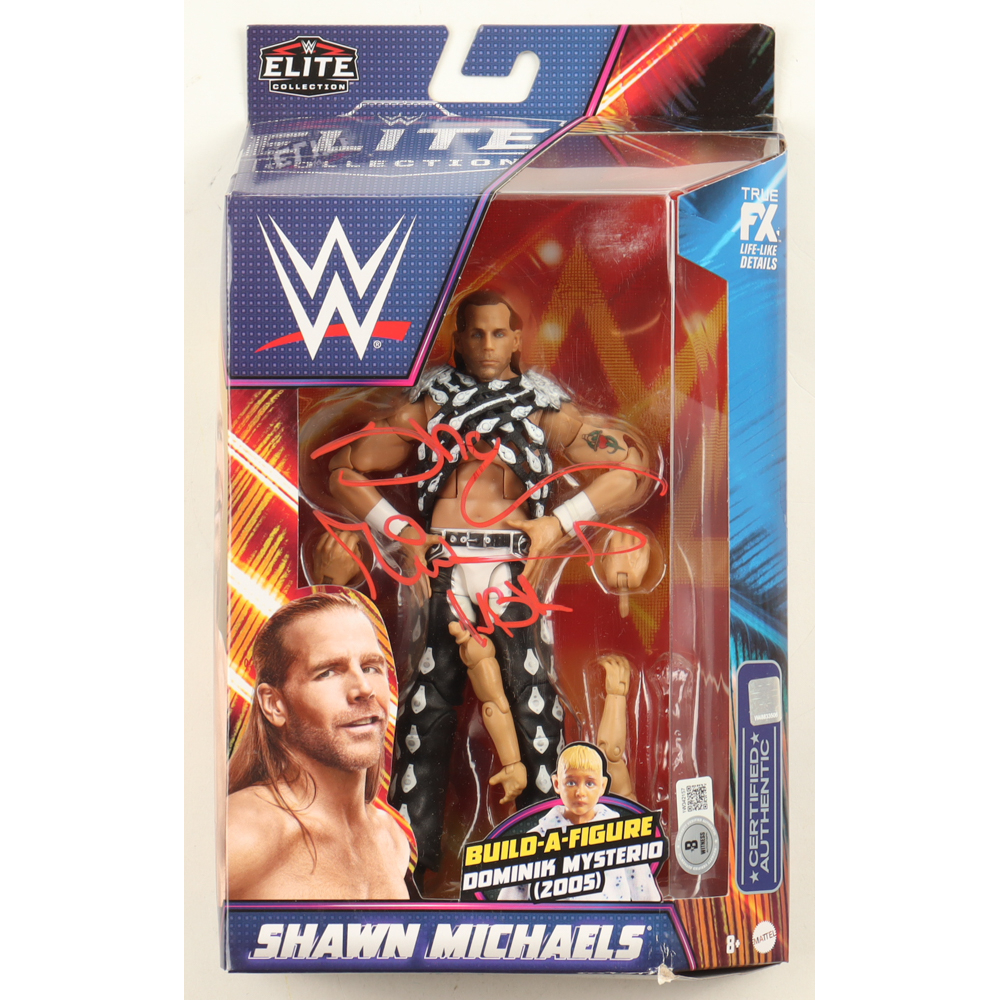 Shawn Michaels Signed WWE Elite Collection Action Figure Inscribed "HBK ...