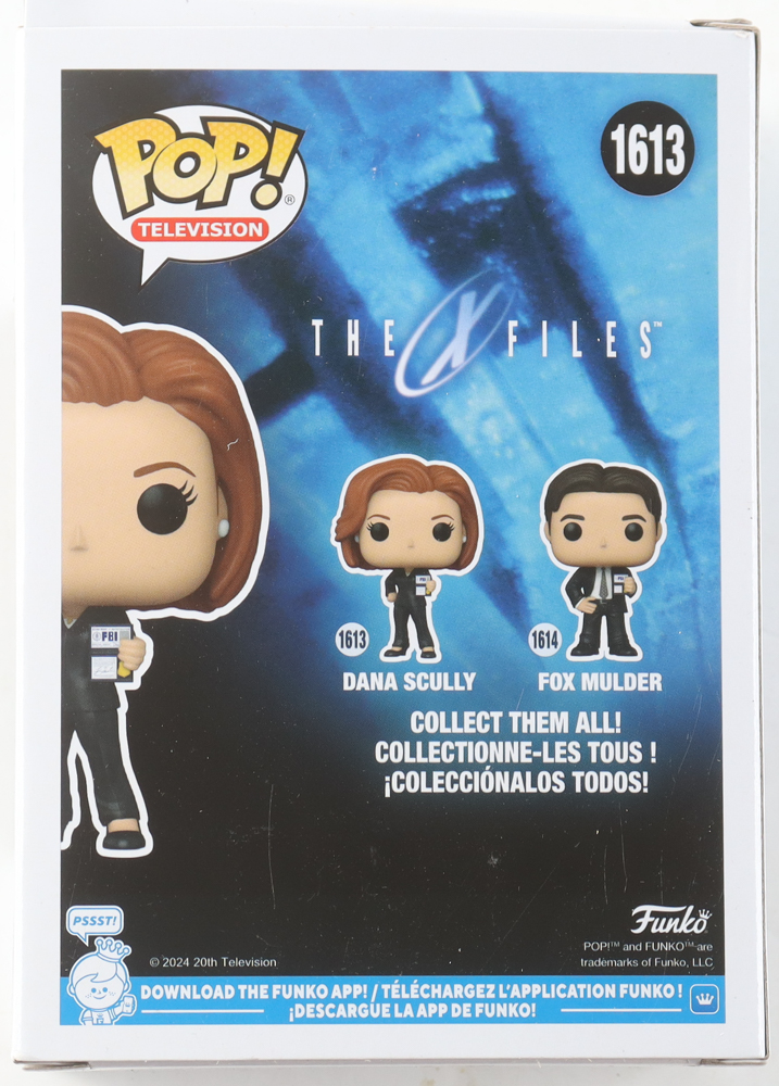 Gillian Anderson Signed "The X Files" #1613 Dana Scully Funko Pop ...
