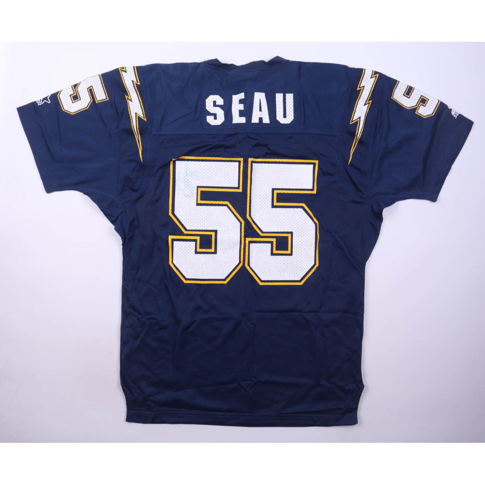 Junior Seau Signed Chargers Authentic Starter Jersey (Beckett ...