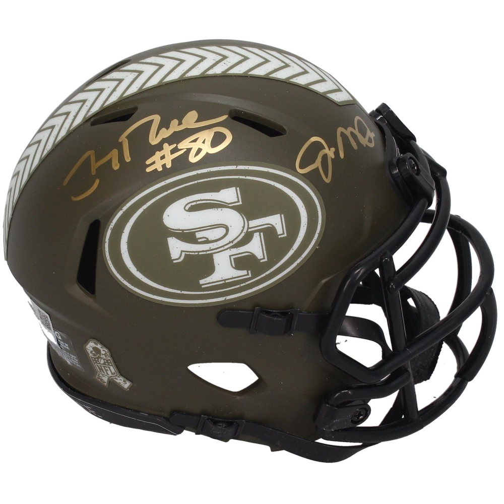 Joe Montana & Jerry Rice Signed LE 49ers Salute to Service Alternate ...