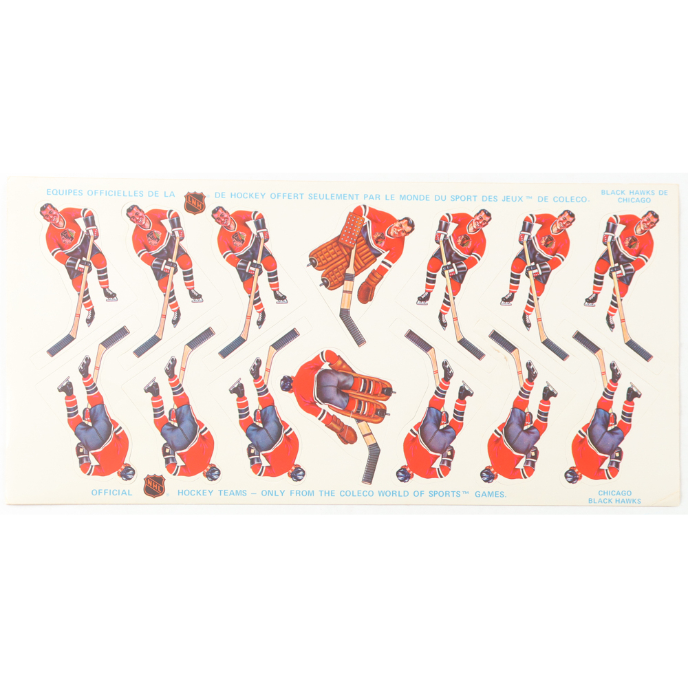 Vintage Coleco Blackhawks NHL Sticker Set With (14) Stickers | Pristine ...