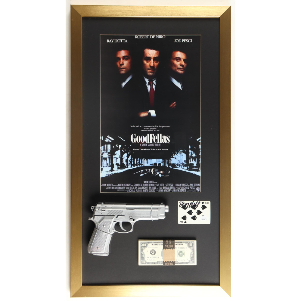 Henry Hill Signed "Goodfellas" Custom Framed Playing Card Display with ...