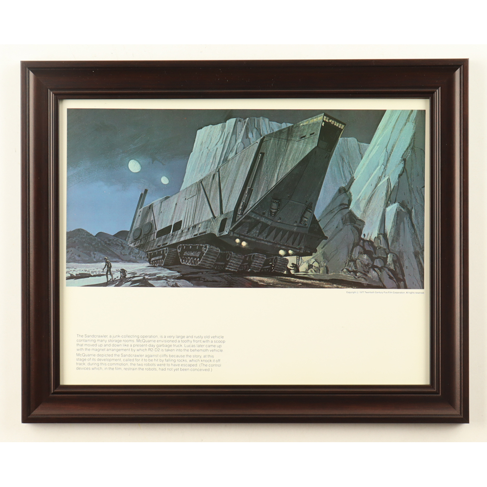 Star Wars "The Sandcrawler on Tatooine" 1977 Ralph McQuarrie Custom ...