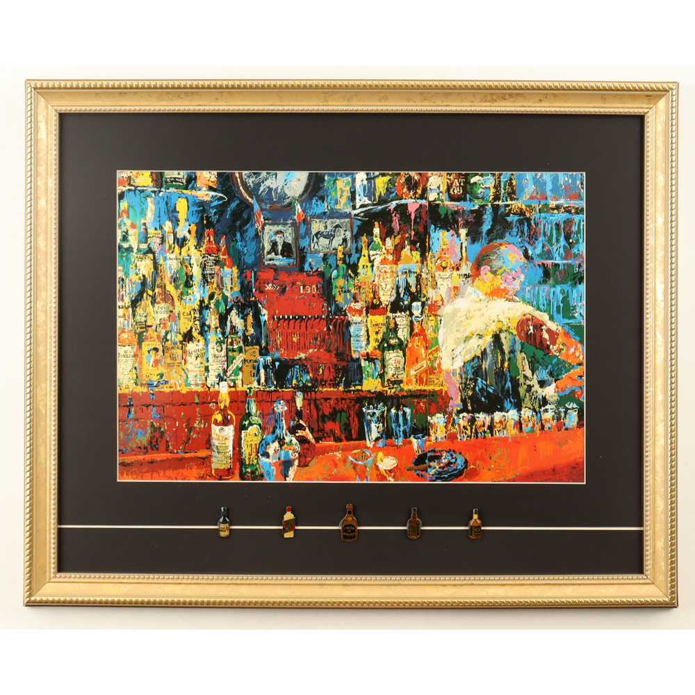 "Irish American Bar" Custom Framed Print by LeRoy Neiman with (4 ...