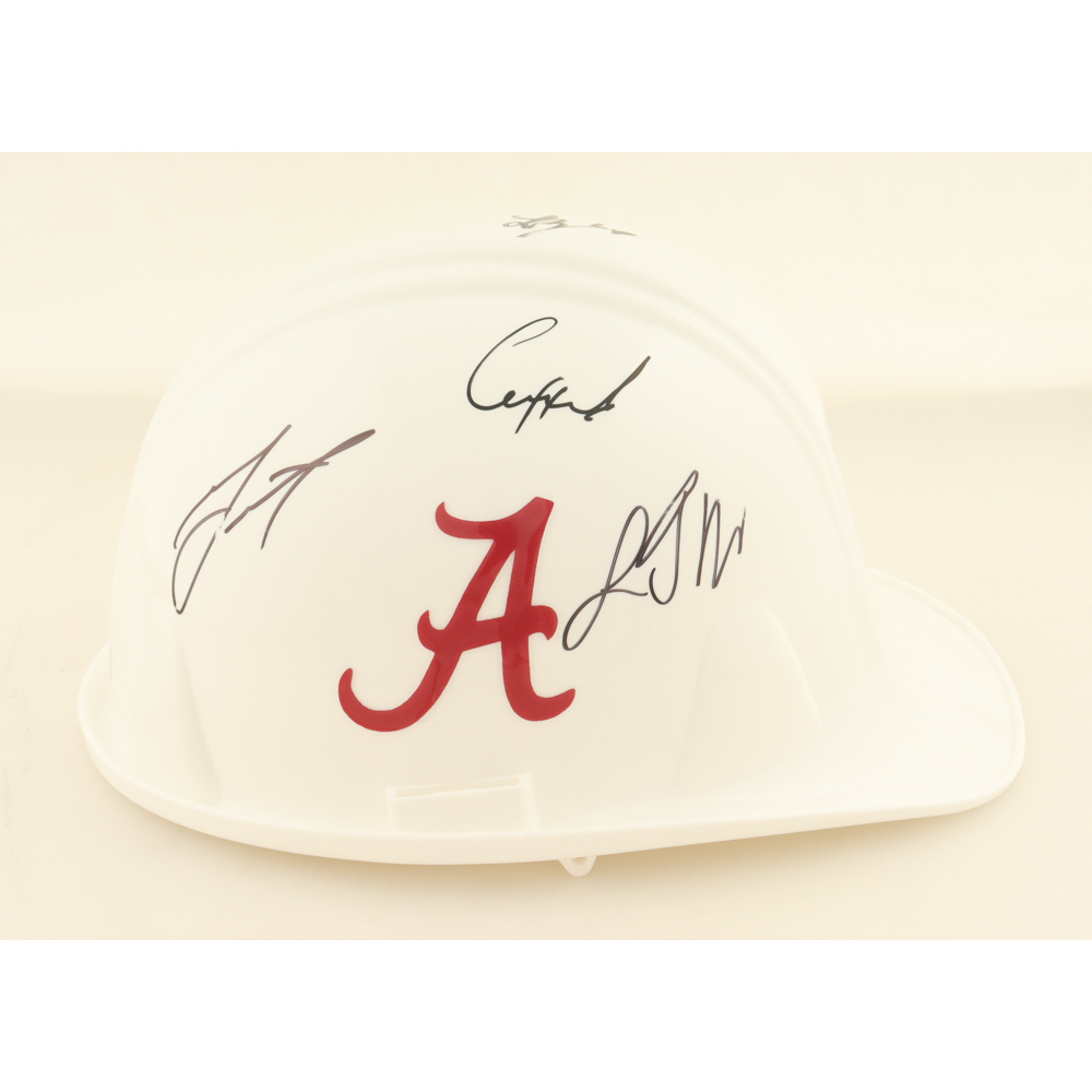 2025 Alabama Crimson Tide Hard Hat Team-Signed by (8) with Mark Sears ...