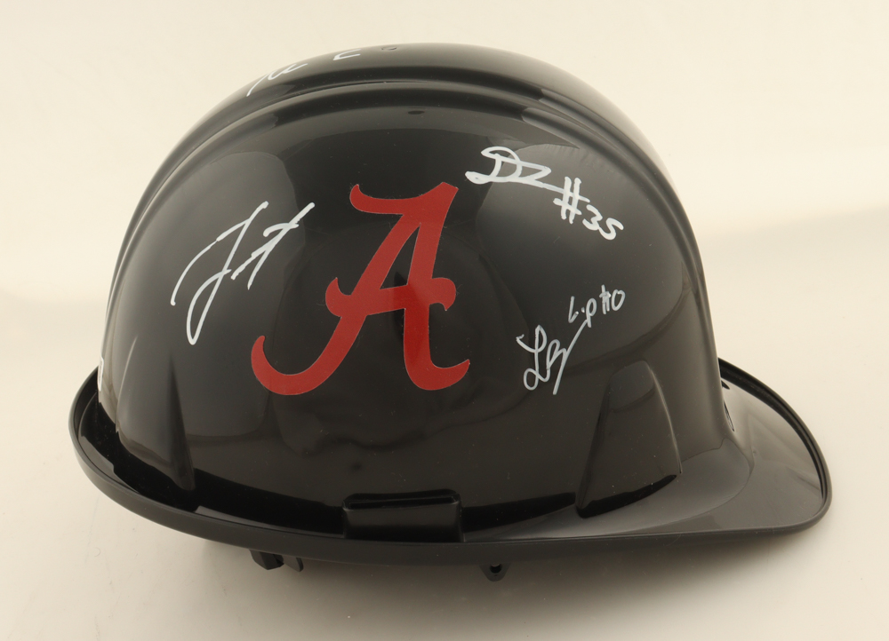 2025 Alabama Crimson Tide Hard Hat Team-Signed by (9) with Mark Sears ...