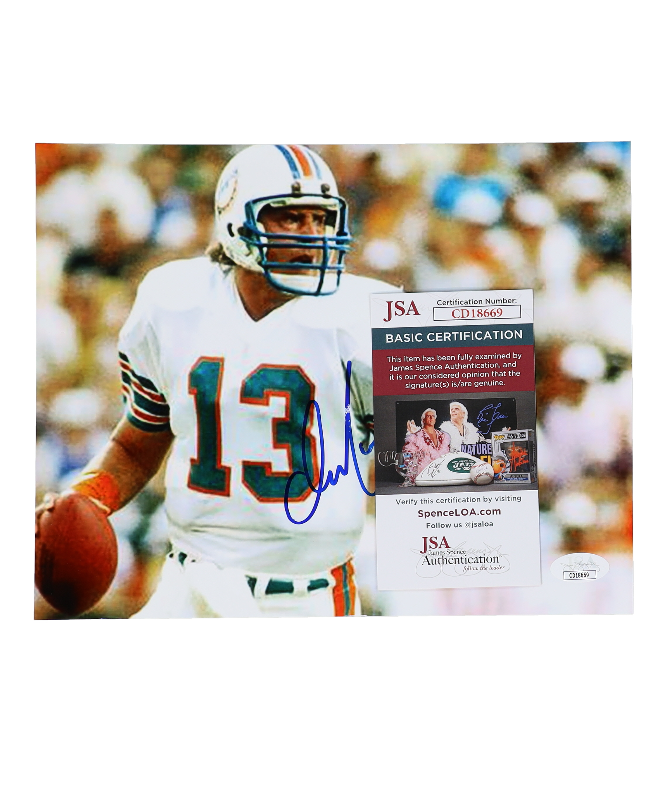 Dan Marino Signed Dolphins 8x10 Photo (JSA) | Pristine Auction