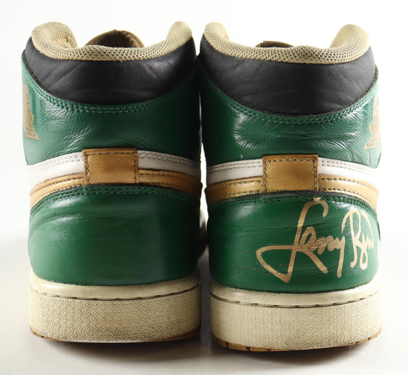 Larry Bird Signed Pair Of Nike Air Jordan Basketball Shoes (PSA ...
