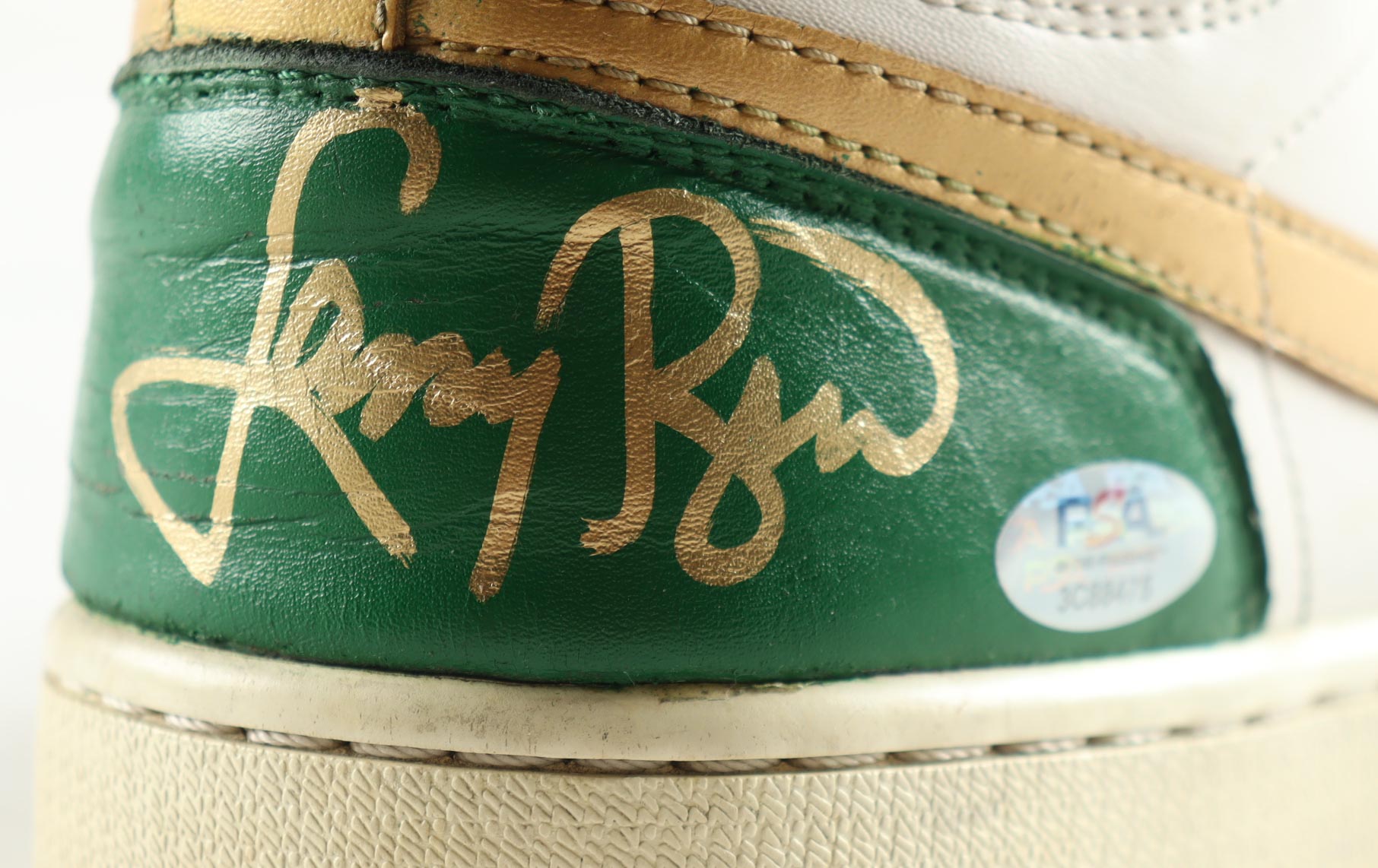 Larry Bird Signed Pair Of Nike Air Jordan Basketball Shoes (PSA ...