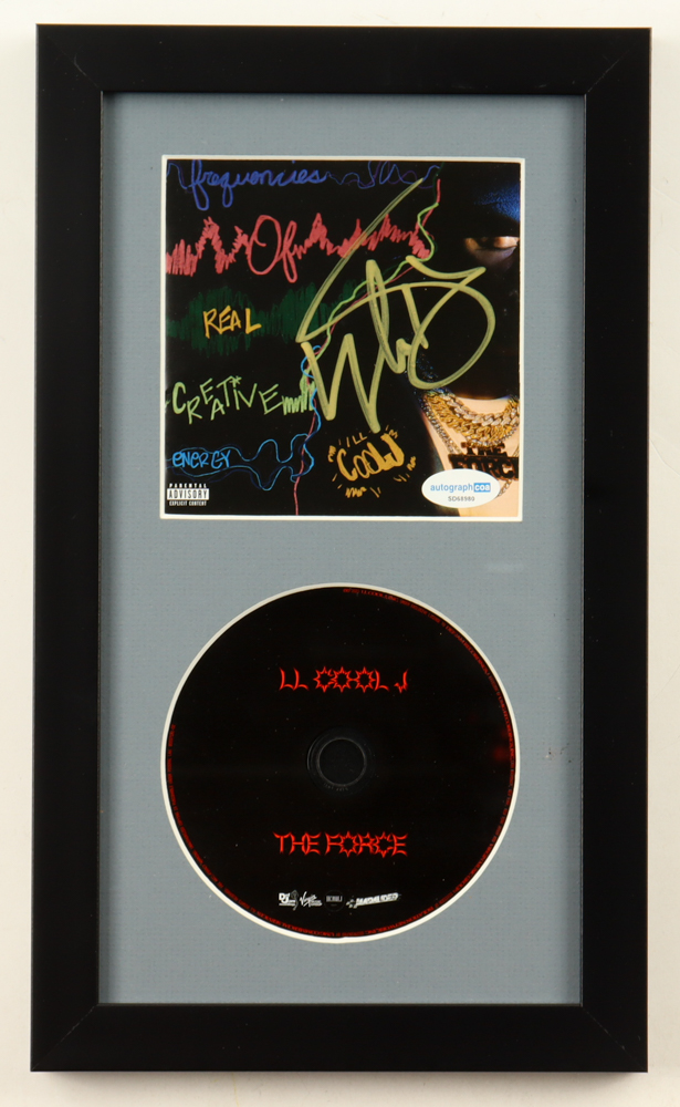 LL Cool J Signed "The Force" Custom Framed CD Album Insert Display With ...