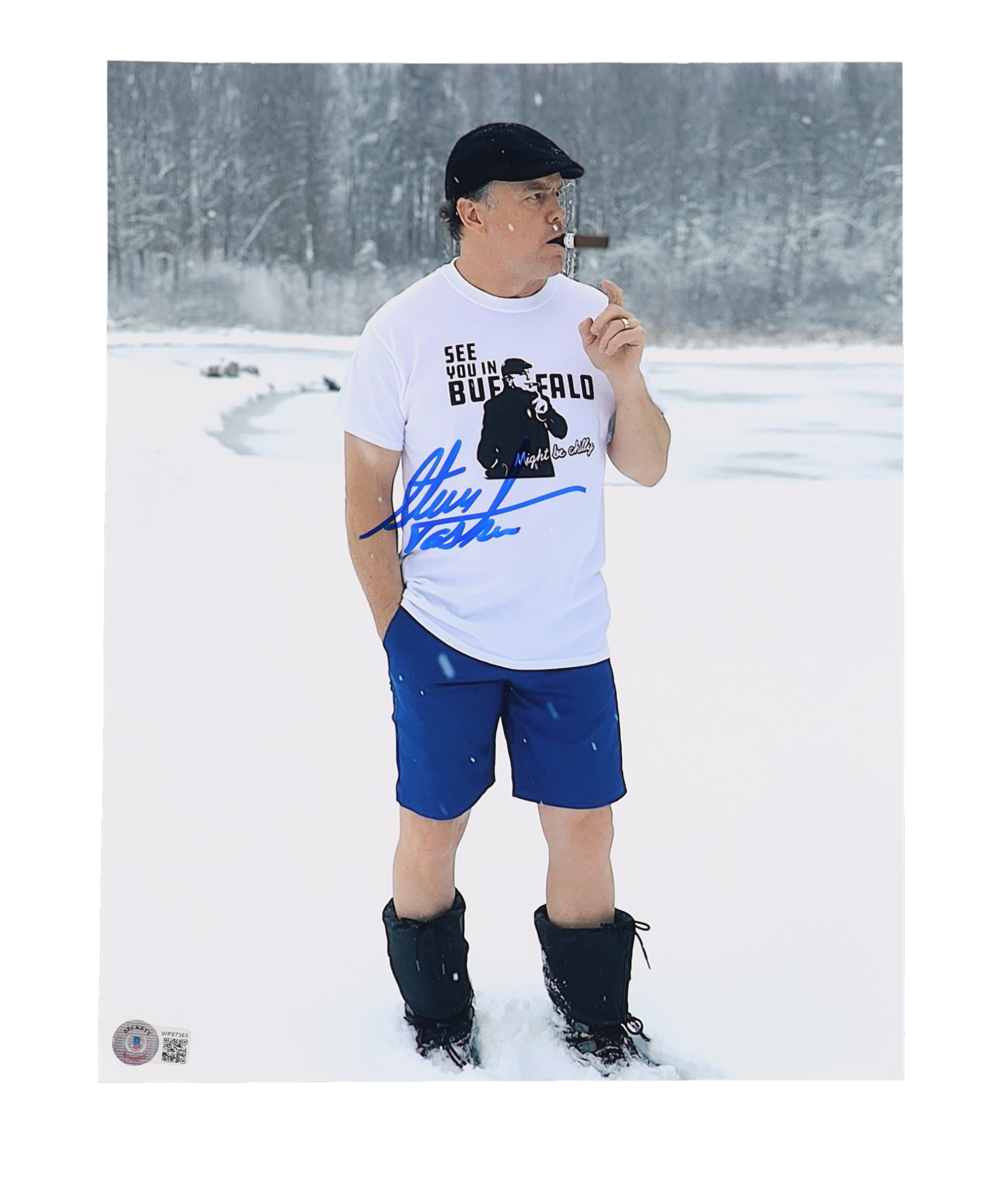 Steve Tasker Signed 11x14 Photo (Beckett) | Pristine Auction