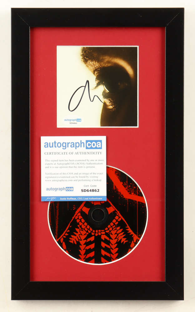 The Weeknd Signed "Hurry Up Tomorrow" Custom Framed CD Album Insert ...