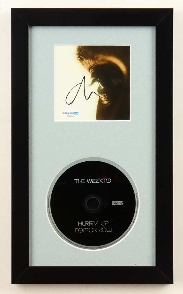 The Weeknd Signed "Hurry Up Tomorrow" Custom Framed CD Album Insert ...