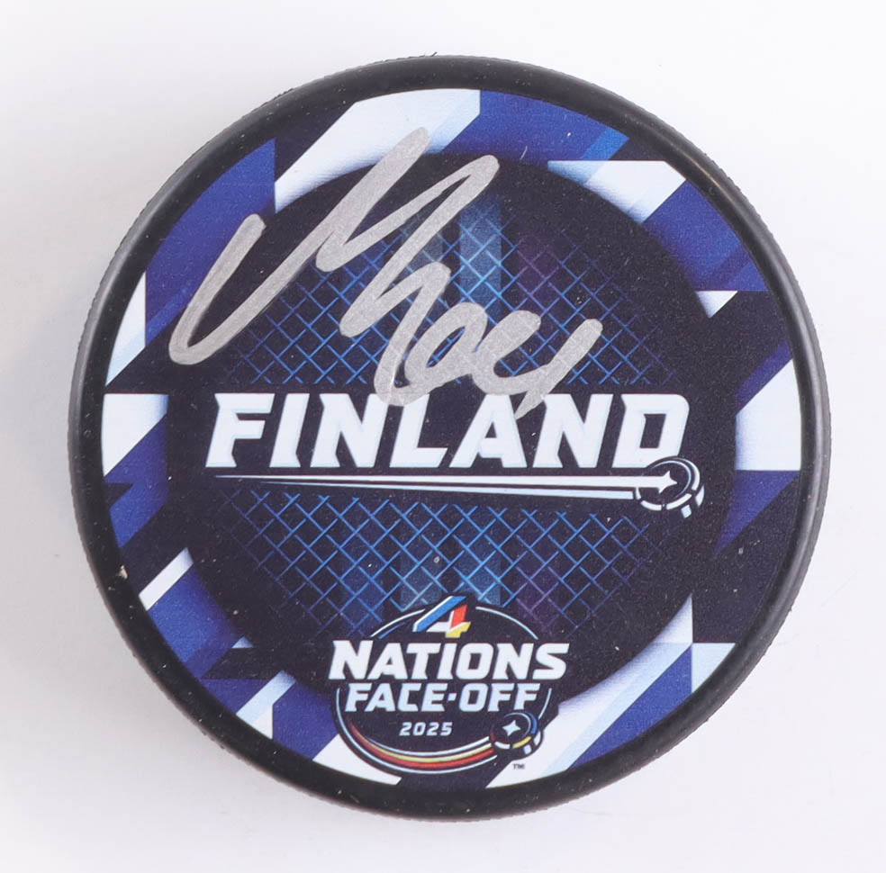 Mikael Granlund Signed 2025 Nations Face-Off Logo Hockey Puck (JSA ...