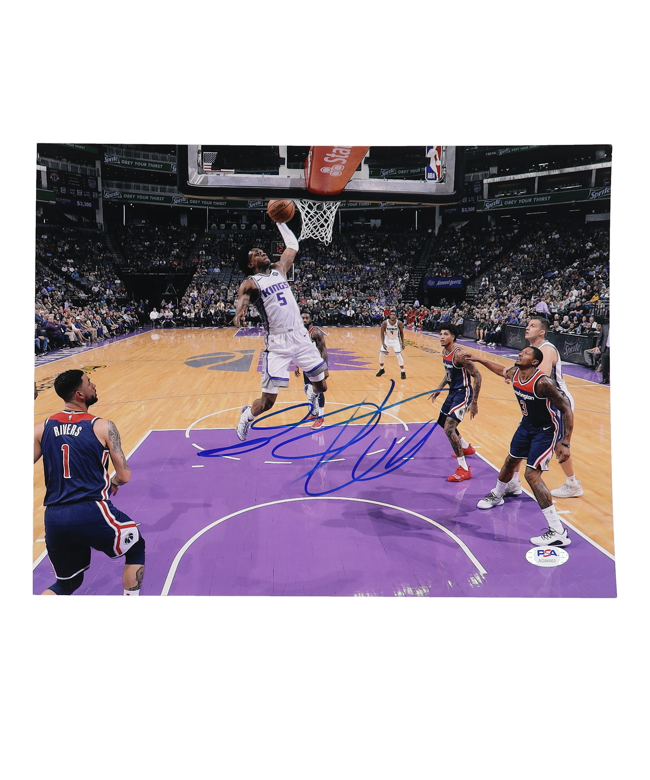 De'Aaron Fox Signed Kings 11x14 Photo (PSA) | Pristine Auction