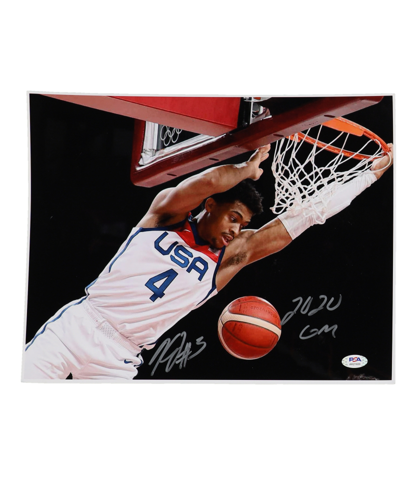 Keldon Johnson Signed Team USA 11x14 Photo Inscribed "2020 GM" (PSA ...