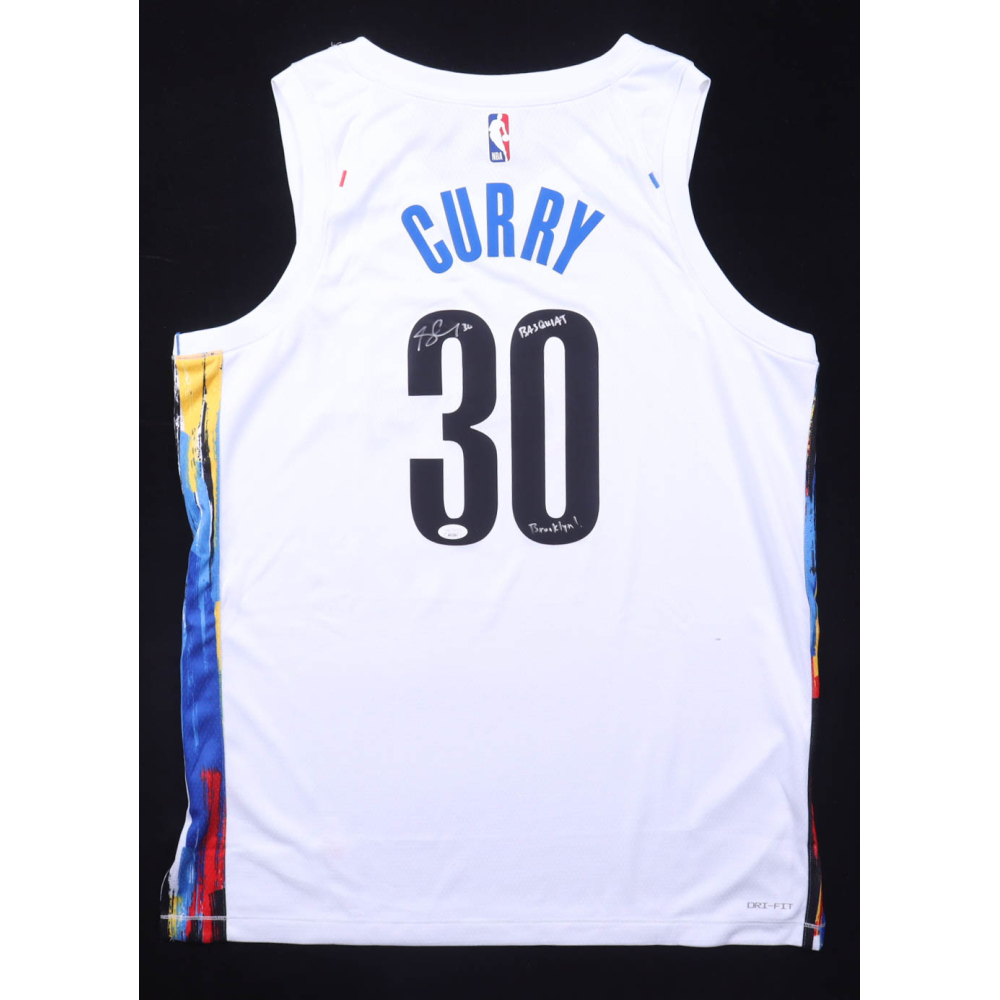 Seth Curry Signed Nets Nike Authentic Jersey Inscribed "Basquiat ...