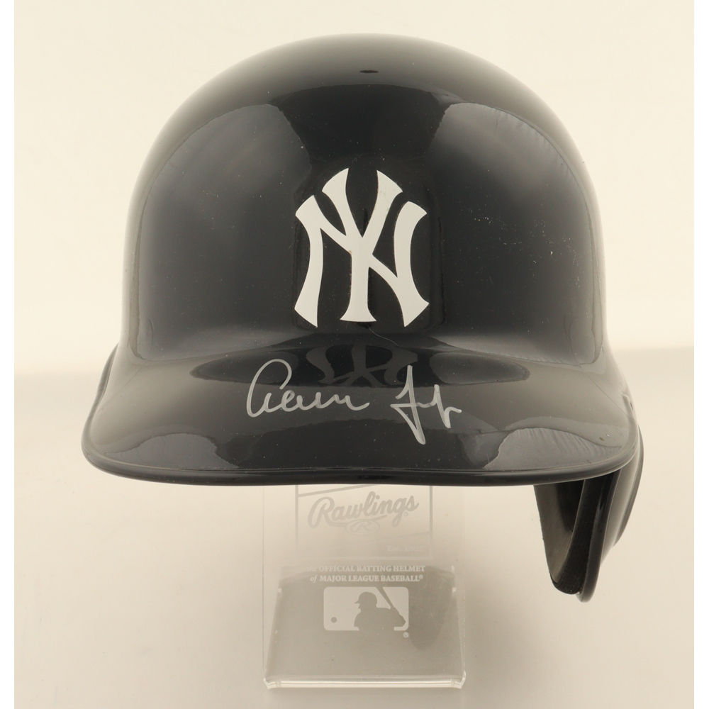 Aaron Judge Signed Yankees Full-Size Batting Helmet with Stand ...