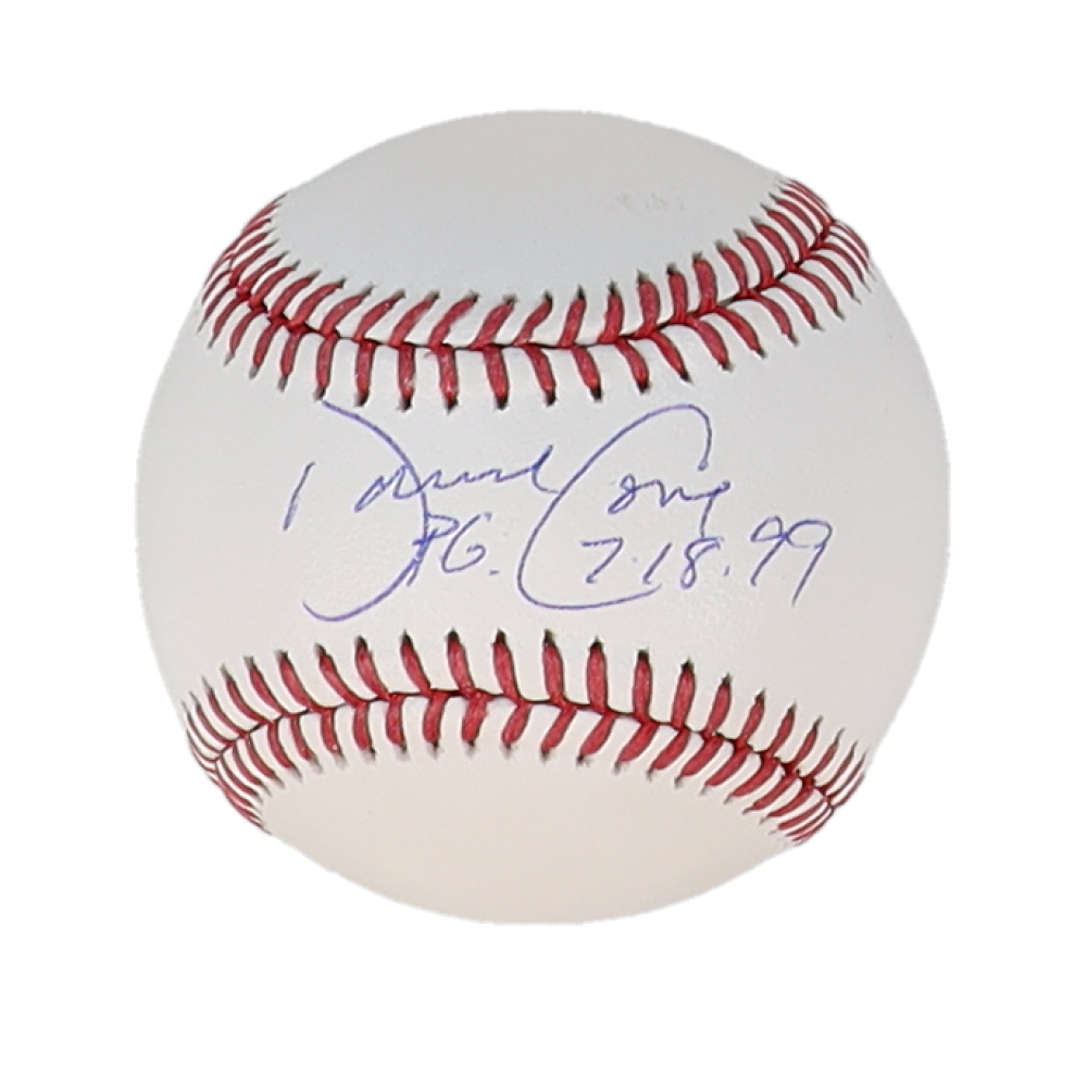 David Cone Signed OML Baseball Inscribed "P.G. 7-18-99" (JSA ...
