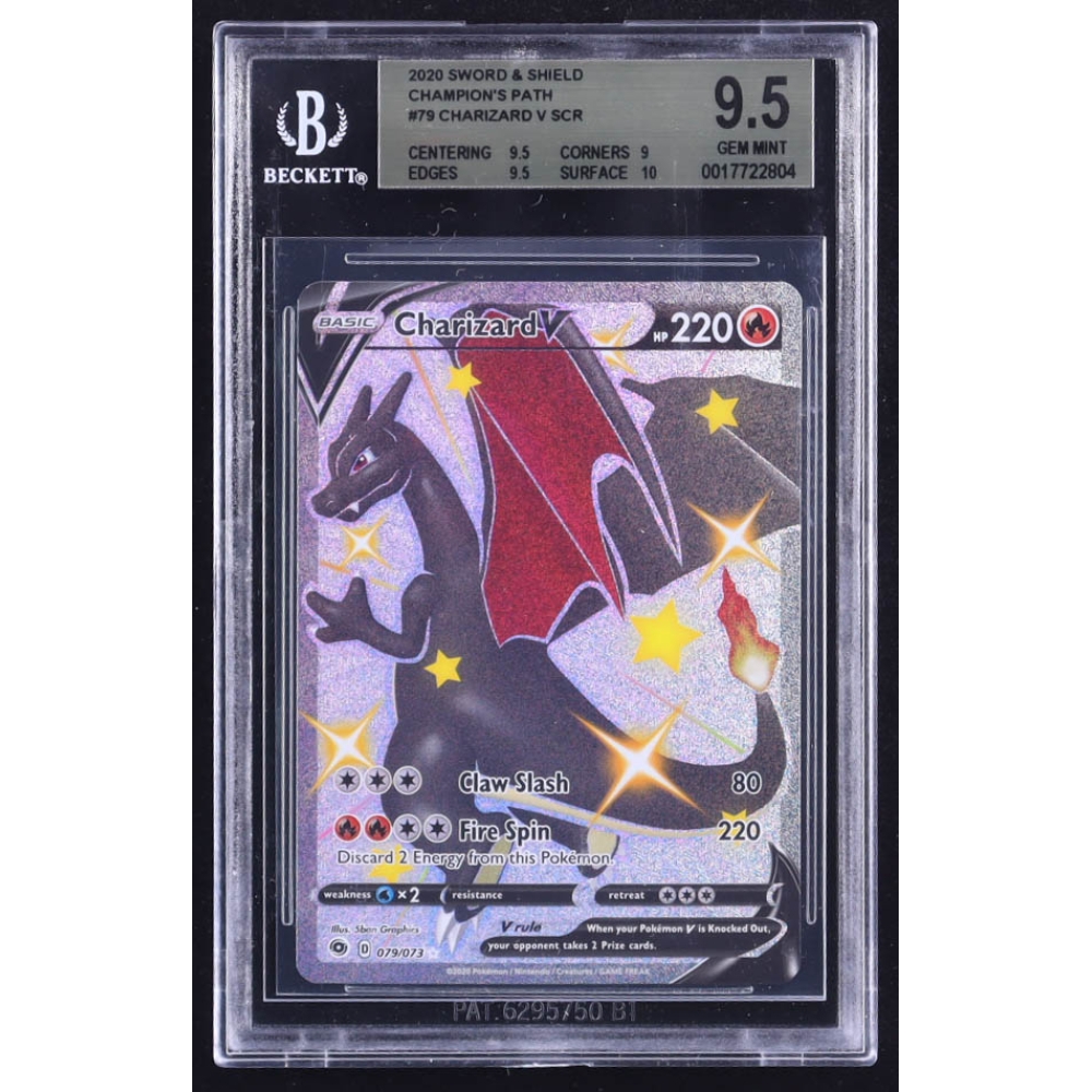 Shiny Charizard 2020 Pokemon Sword & Shield Champion's Path Full Art ...