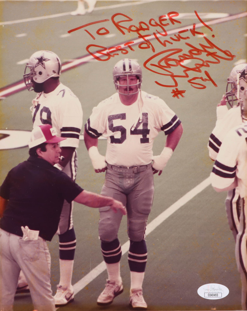 Randy White Signed Cowboys 8x10 Photo Inscribed "To Rodger Best of Luck ...