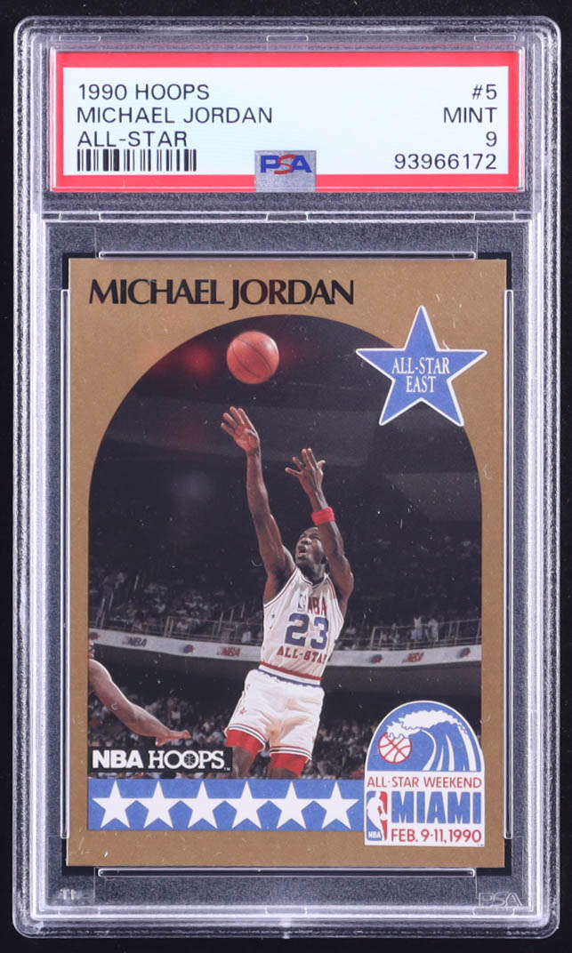 Michael Jordan 1990-91 Hoops #5 All-Star SP (PSA 9) | Pristine Auction
