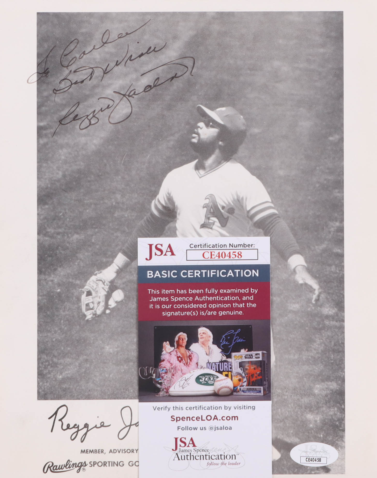 Reggie Jackson Signed Athletics 8x10 Photo Inscribed "To Gale Best ...