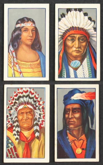 1924 Godfrey Phillips Red Indians Complete Set of (25) Cigarette Cards ...