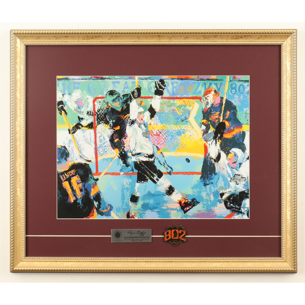 "The Great One | Wayne Gretzky" Custom Framed Art Print By LeRoy Neiman ...
