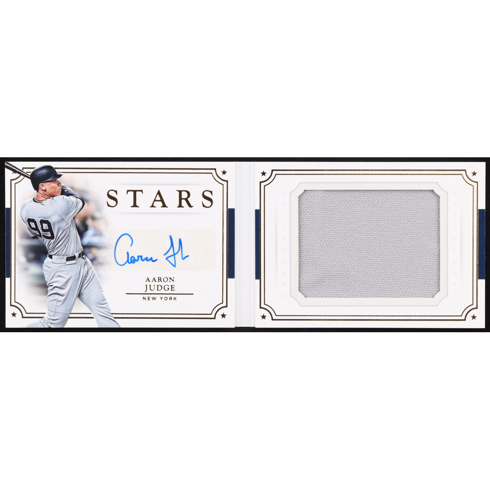 Aaron Judge 2017 Panini National Treasures Stars Booklet Material ...
