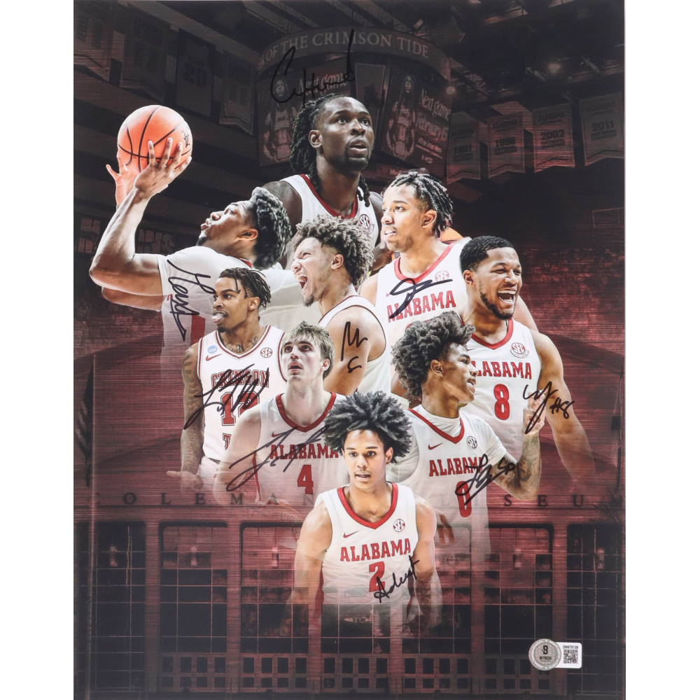 2025 Alabama Crimson Tide 11x14 Photo Team-Signed by (9) with Mark ...