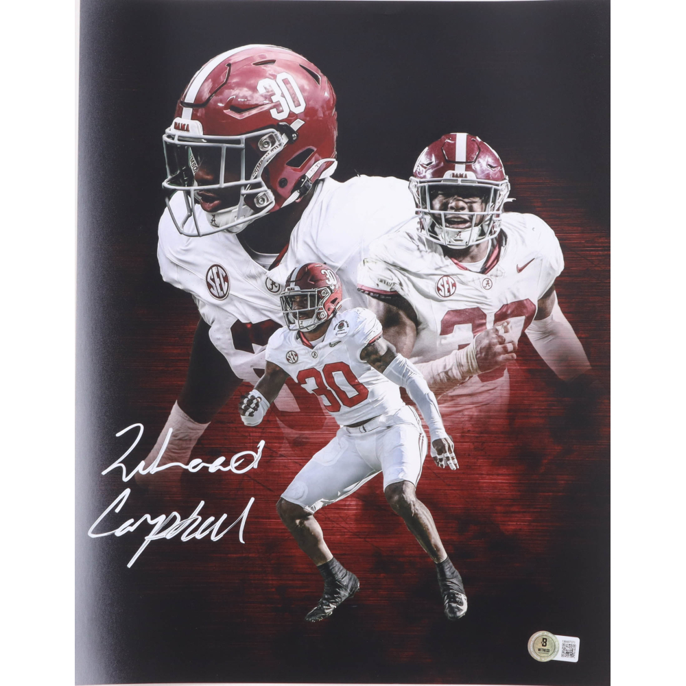 Jihaad Campbell Signed Alabama Crimson Tide 11x14 Photo (Beckett ...