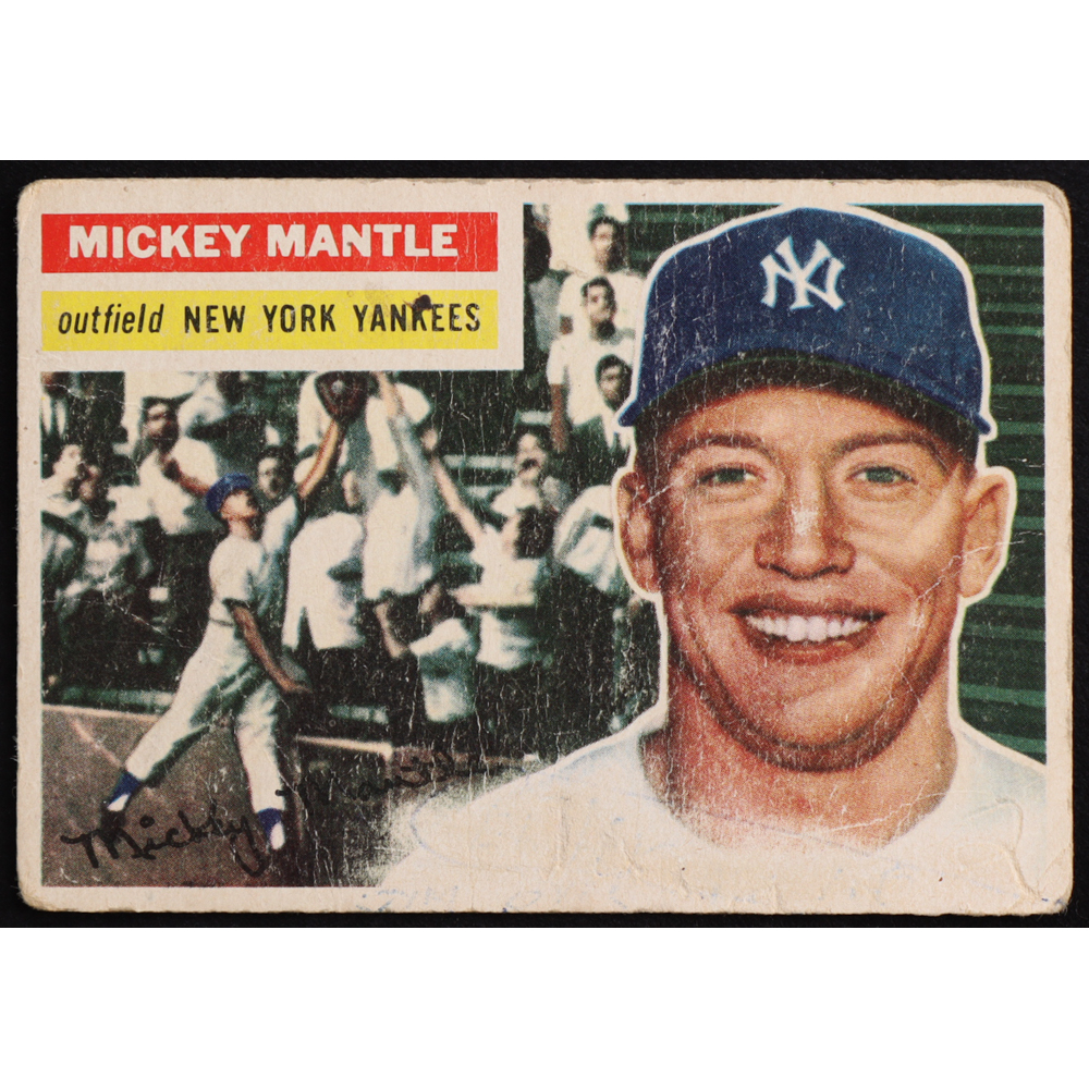 Mickey Mantle 1956 Topps #135 / Gray Back | Pristine Auction