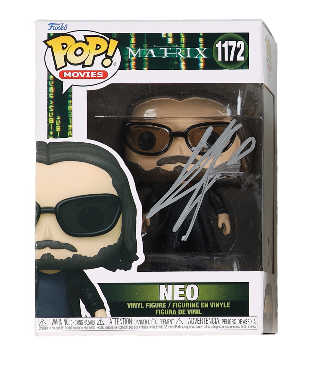 Keanu Reeves Signed "The Matrix" #1172 Neo Funko Pop! Vinyl Figure ...