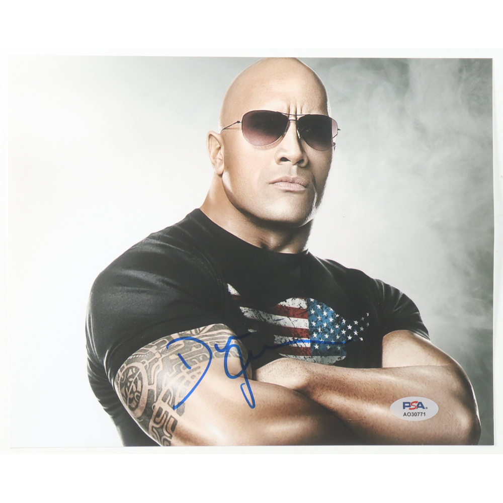 Dwayne "The Rock" Johnson Signed 8x10 Photo (PSA) | Pristine Auction