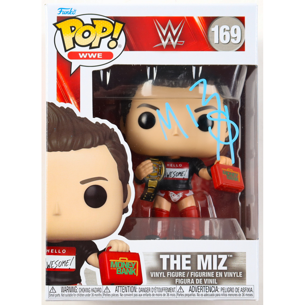 Mike Mizanin Signed "WWE" #169 The Miz Funko Pop! Vinyl Figure (Beckett ...