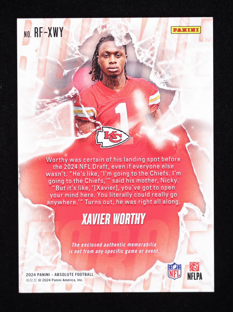 Xavier Worthy 2024 Absolute Rookie Force Jerseys #26 RC | Pristine Auction