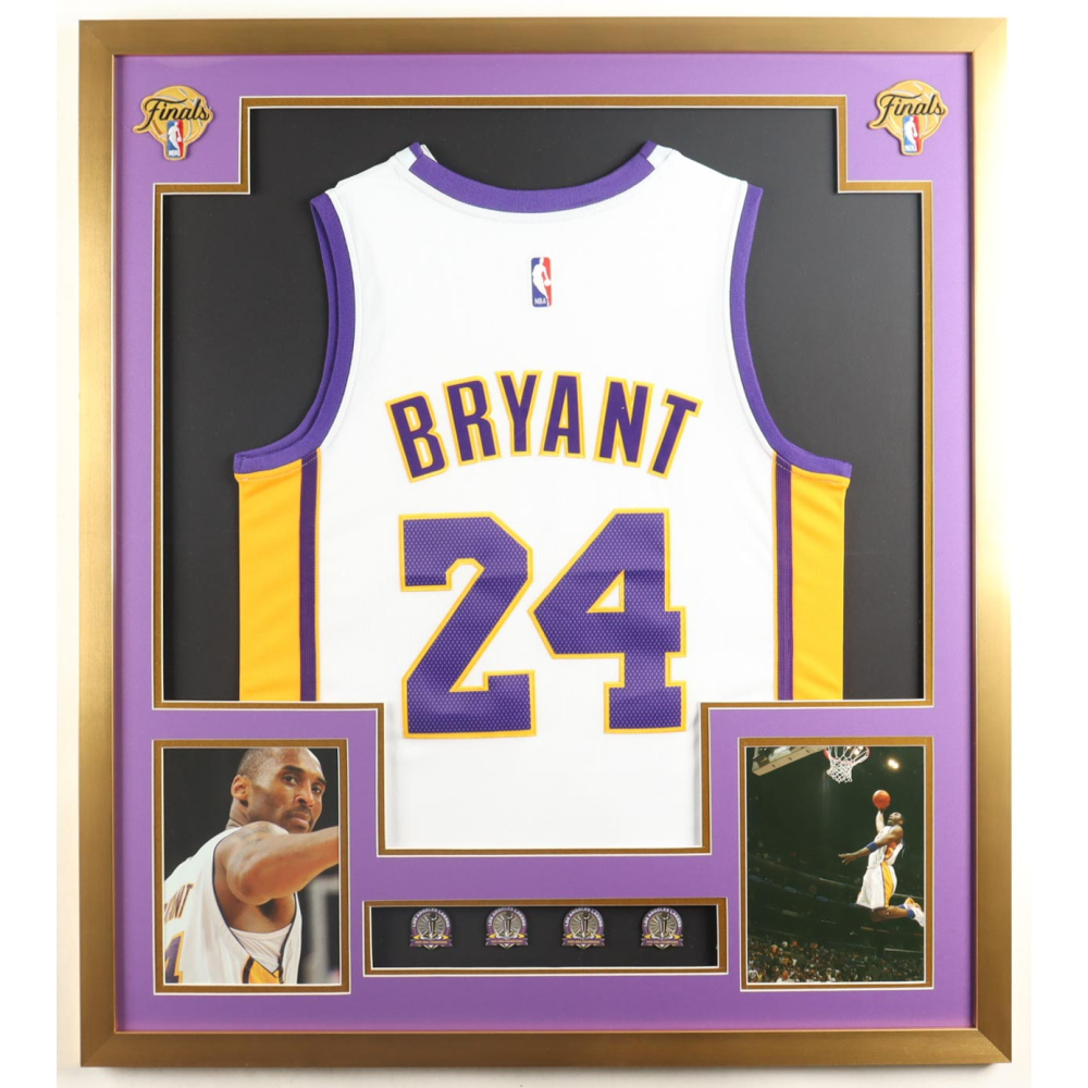 Kobe Bryant Lakers Custom Framed Jersey Display With (4) LE ...