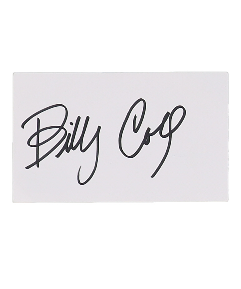 Billy Cox Signed 3x5 Index Card (Beckett) | Pristine Auction