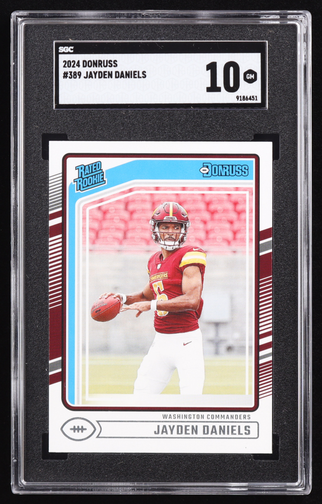 Jayden Daniels 2024 Donruss #389 RC (SGC 10) | Pristine Auction