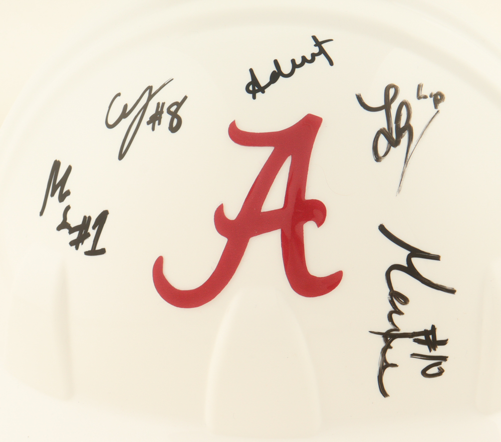 2025 Alabama Crimson Tide Hard Hat Team-Signed by (9) with Mark Sears ...
