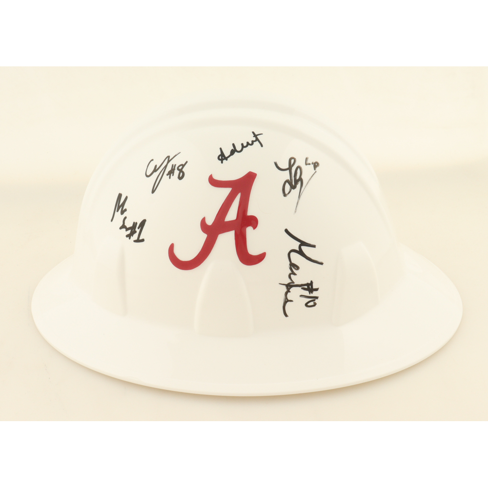2025 Alabama Crimson Tide Hard Hat Team-Signed by (9) with Mark Sears ...