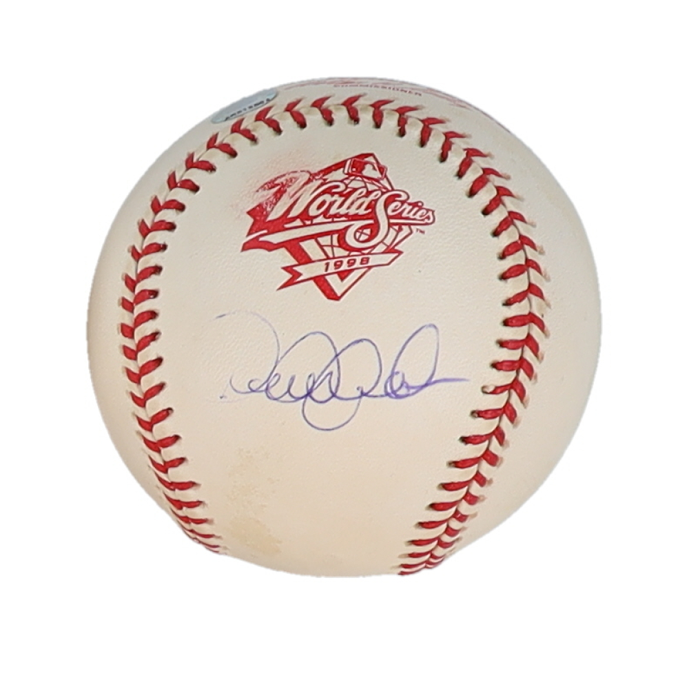 Derek Jeter Signed Official 1998 World Series Logo Baseball (Steiner ...