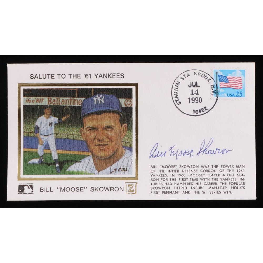 Bill "Moose" Skowron Signed 1990 FDC Envelope (JSA) | Pristine Auction
