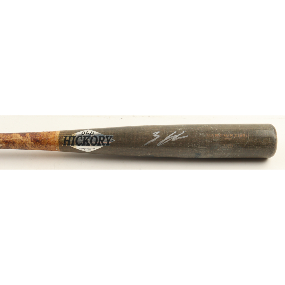 Zyhir Hope Signed Game-Used Old Hickory Pro Baseball Bat (JSA ...