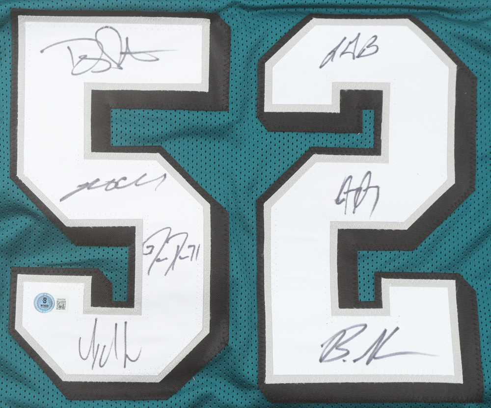 "Super Bowl 52" Jersey Signed By (7) With Doug Pederson, Jason Peters ...