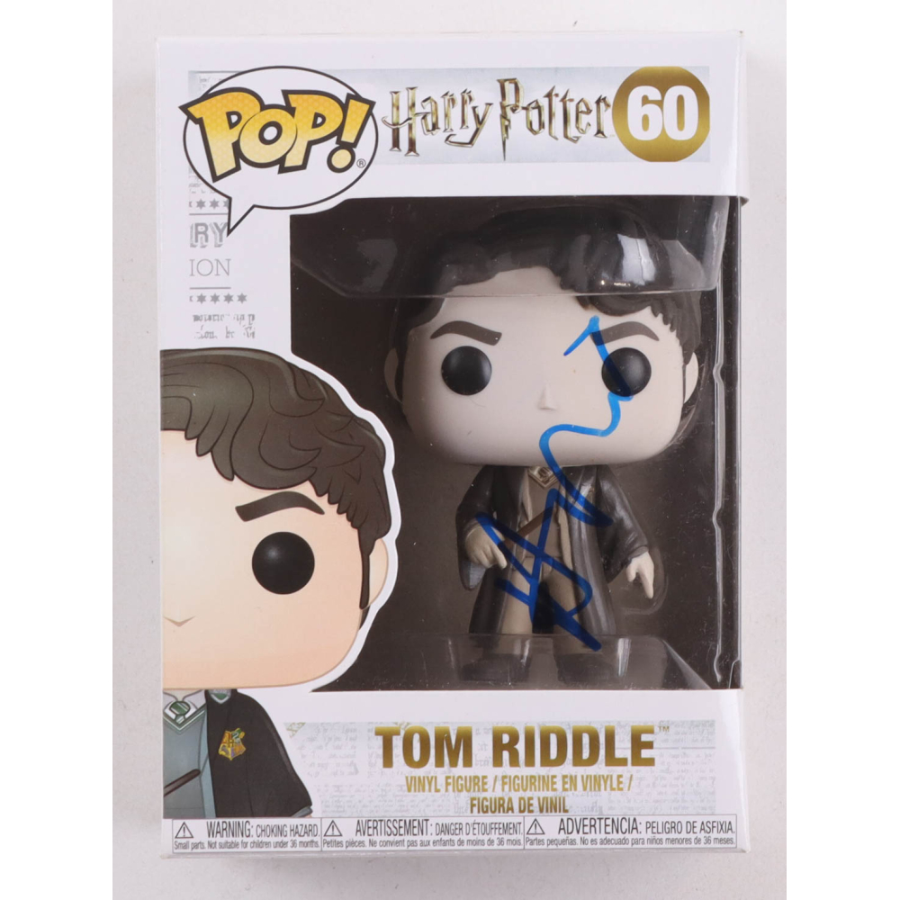 Hero Fiennes Tiffin Signed "Harry Potter" #60 Tom Riddle Funko Pop ...