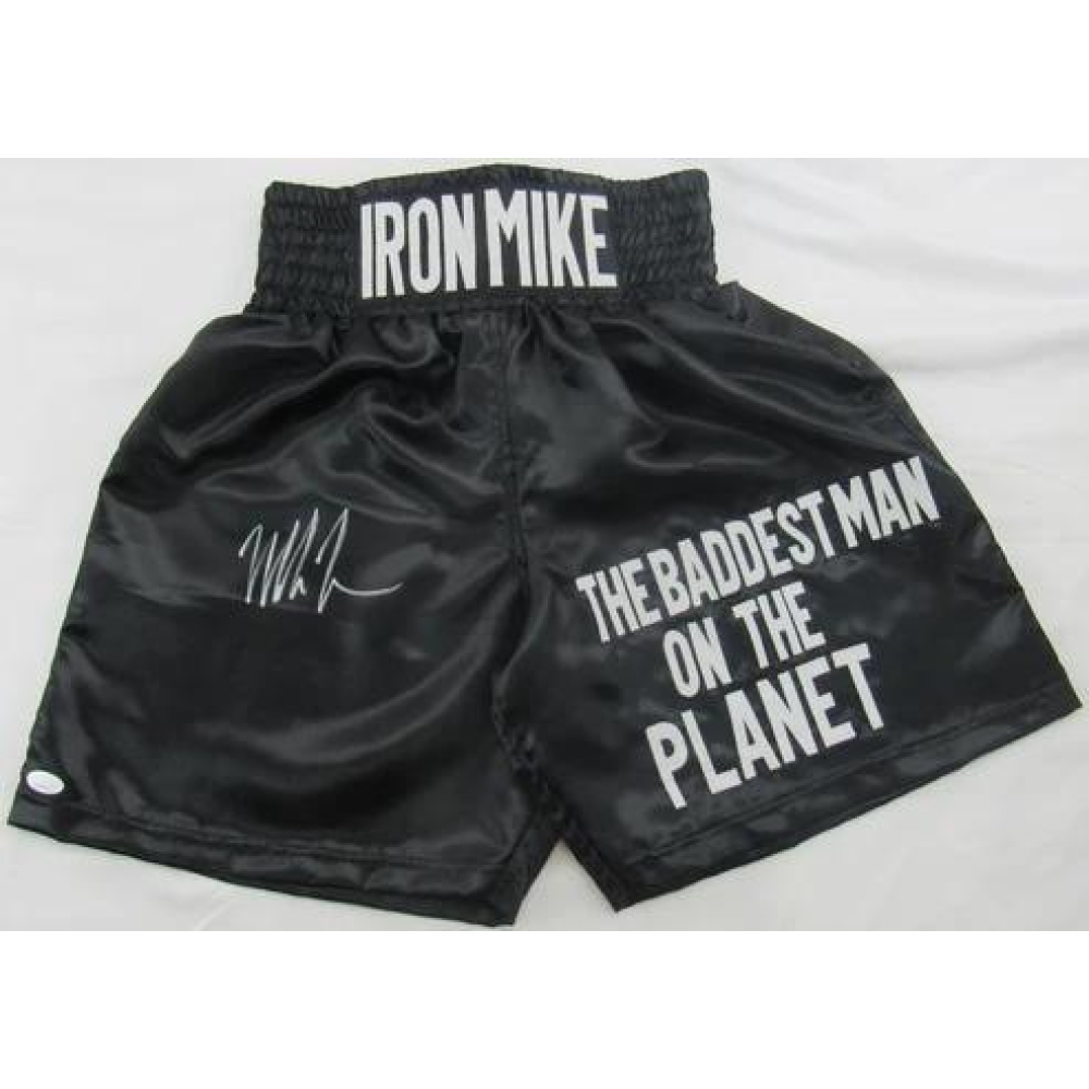 Mike Tyson Signed Custom Boxing Trunks (JSA) | Pristine Auction