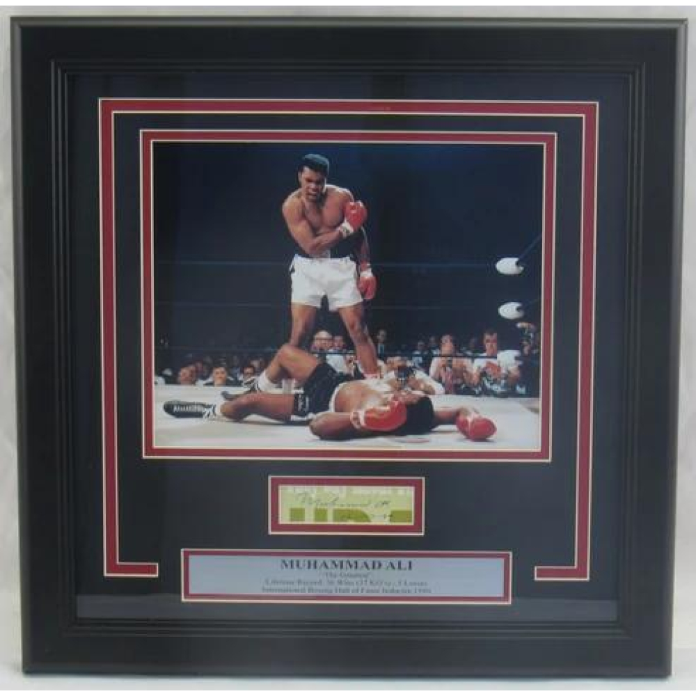 Muhammad Ali Signed Custom Framed Cut Display (JSA) | Pristine Auction